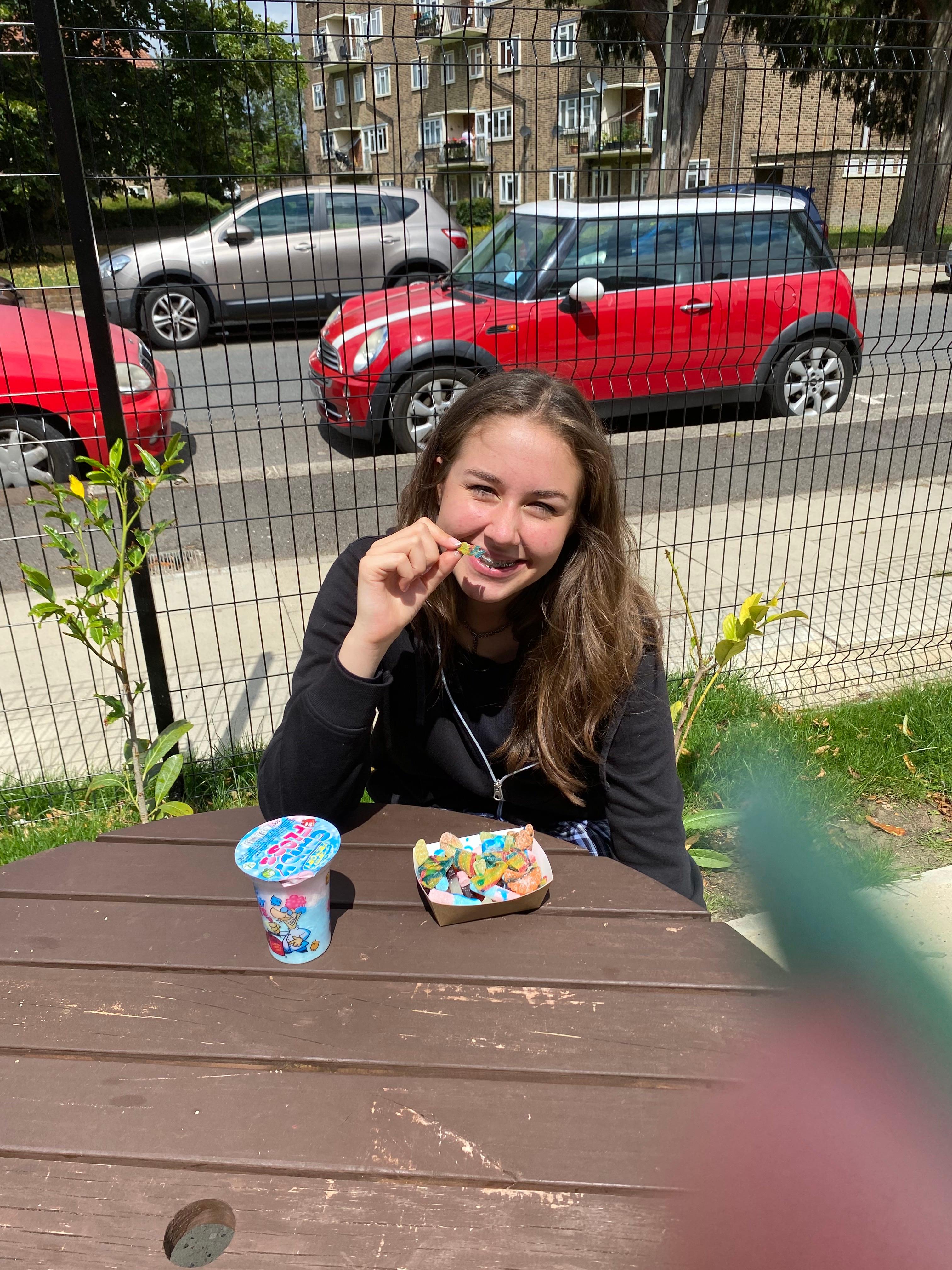 We had a visit from Papa Gee’s Crazy Ice Cream Truck